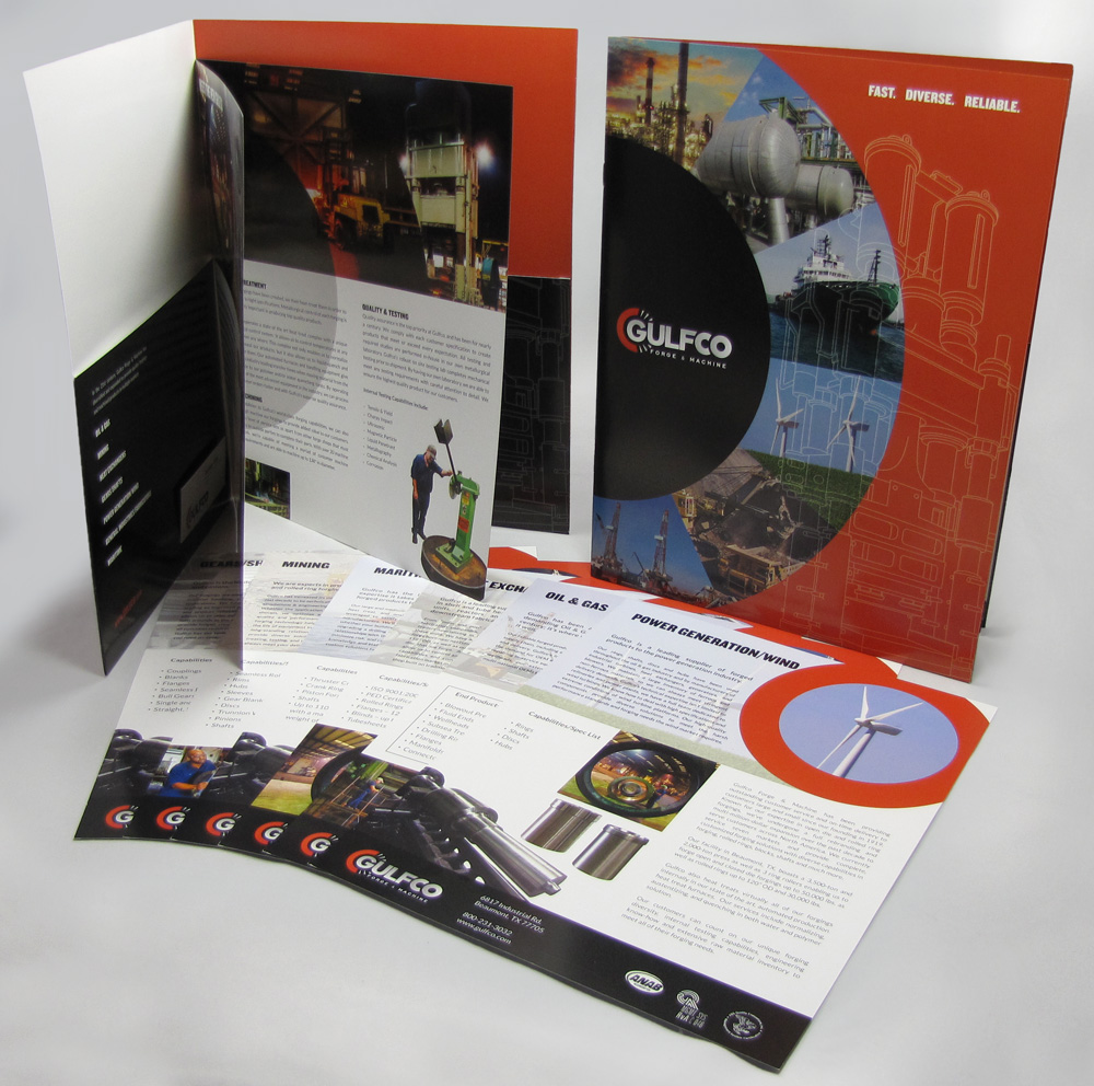 Tribe Design creates custom brochure package for Gulfco Forge & Machine ...