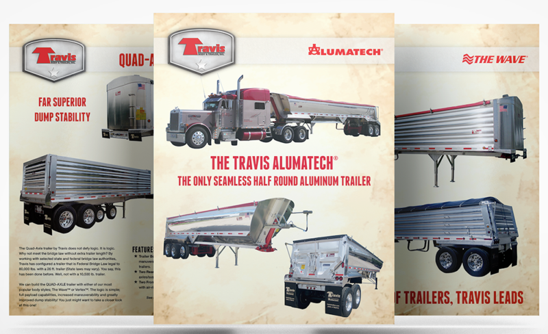 Tribe Design revamps the Travis Body & Trailer brochures and more