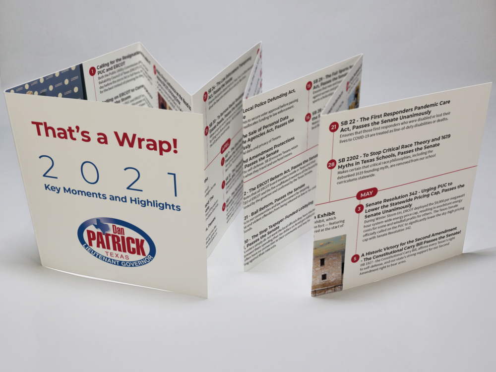 Tribe designs custom timeline highlighting Lt. Gov. Dan Patrick’s 2021 ...